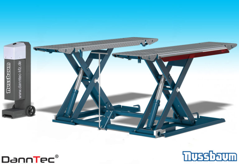 1.1 Nussbaum Kurzhub-Scherenhebebühne Sprinter mobil 3000 – Danntec KFZ